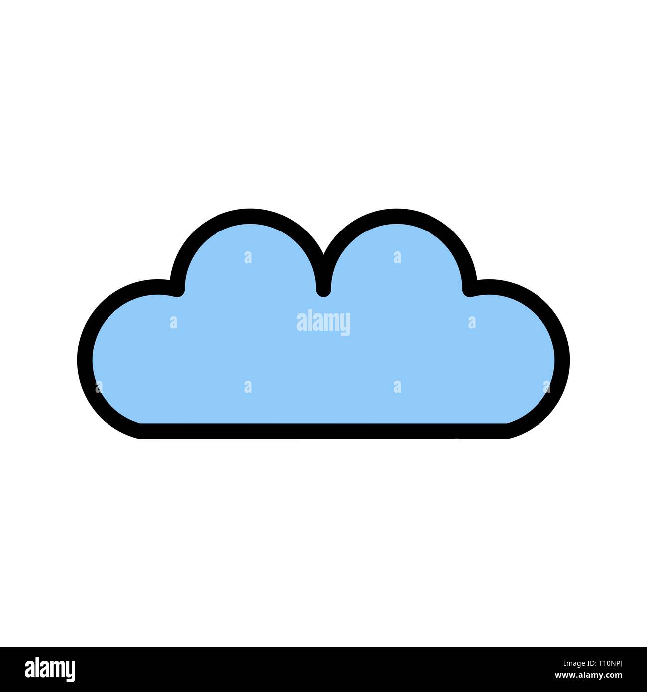 Vector Cloud Icon Stock Photo - Alamy