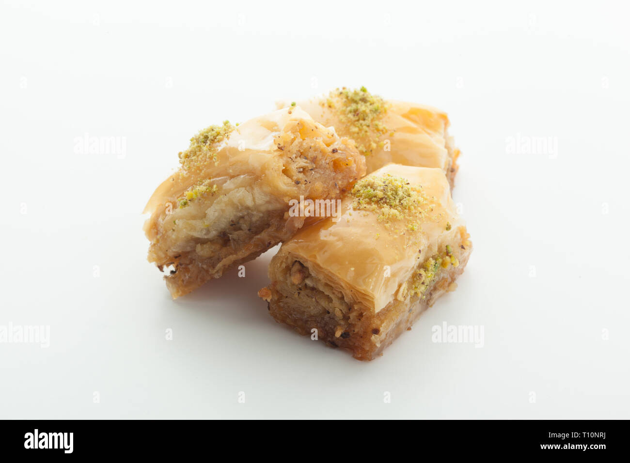 Tasty Turkish delight isolated on white Stock Photo - Alamy