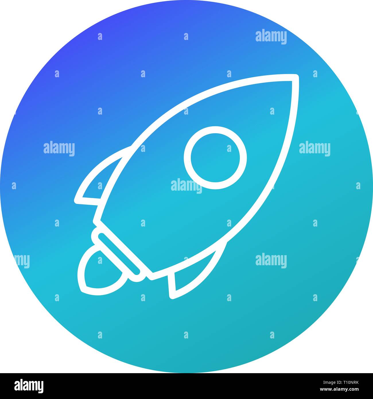 Vector Launch Icon Stock Photo - Alamy