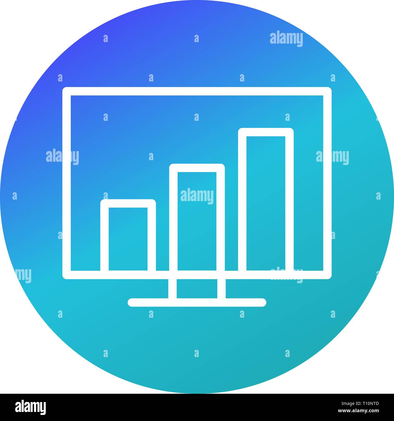 Vector Stats Icon Stock Photo - Alamy