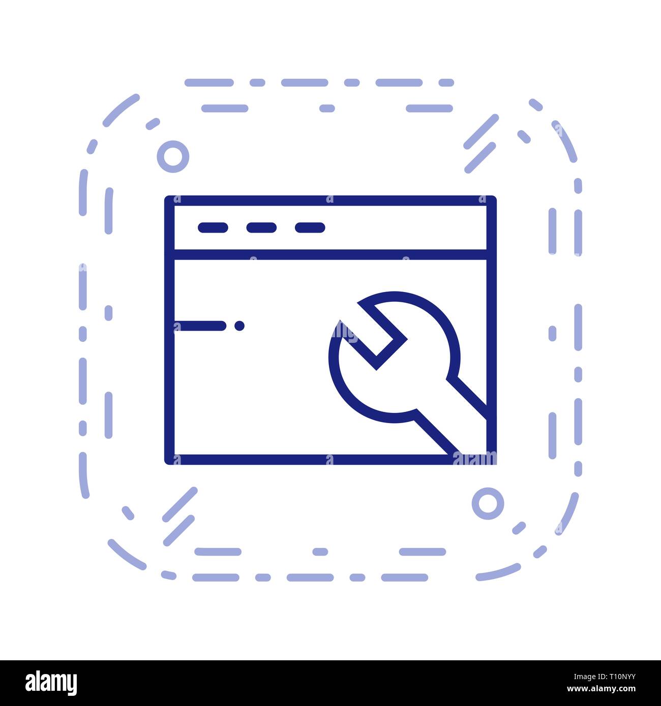 Browser settings icon Cut Out Stock Images & Pictures - Alamy