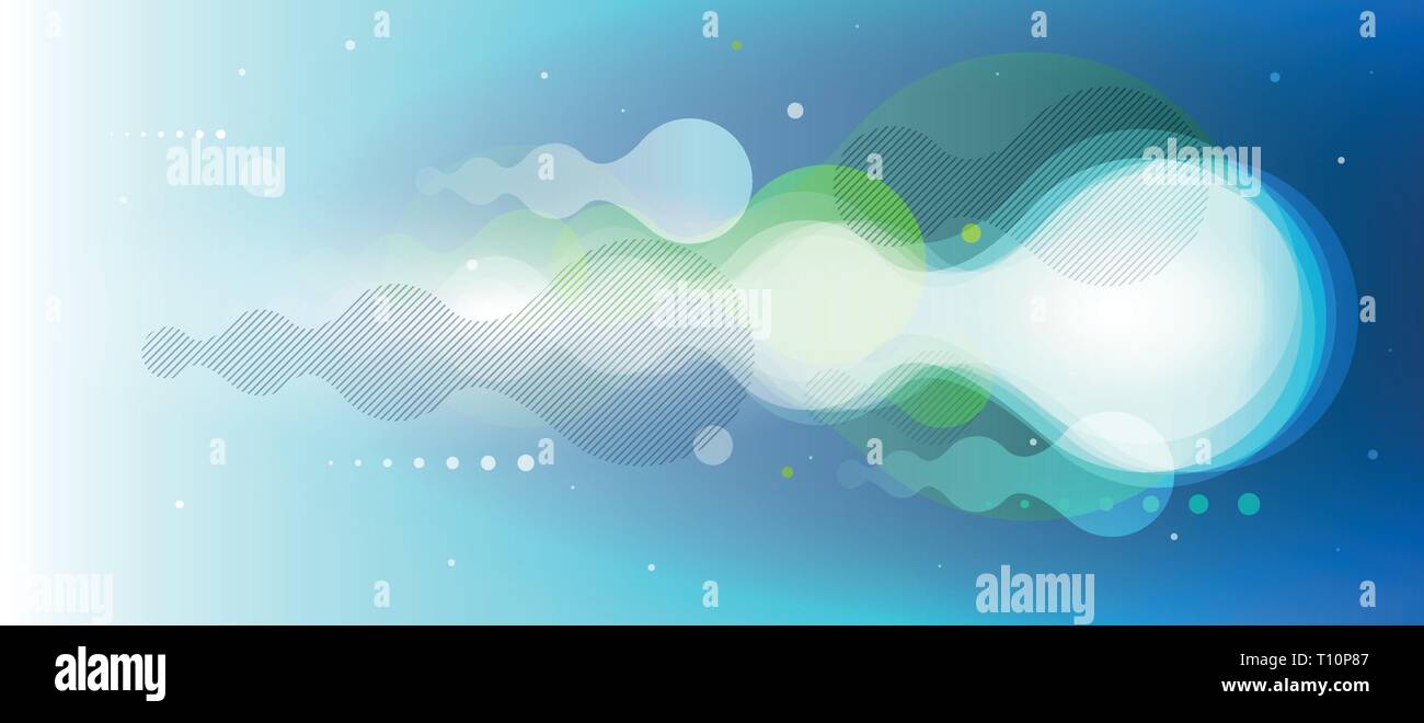 Abstract flow shapes vector background. Elements are layered separately ...