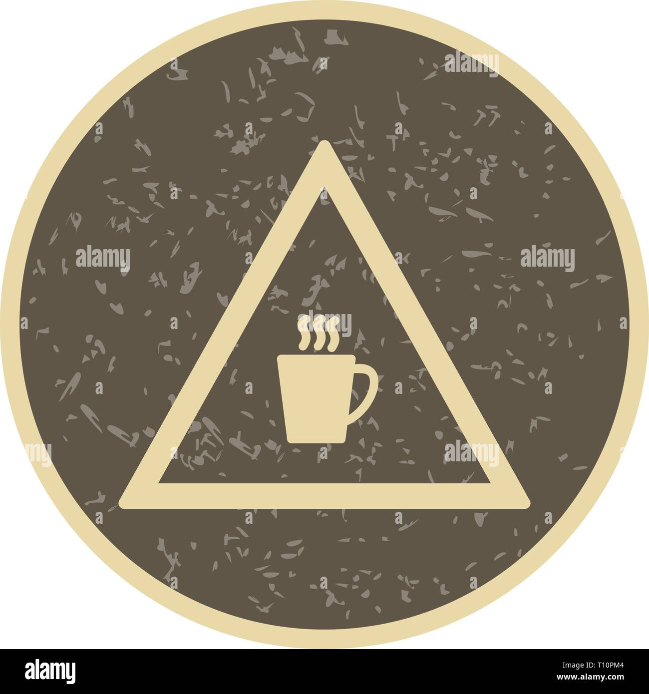 Illustration Cafeteria Road Sign Icon Stock Photo - Alamy