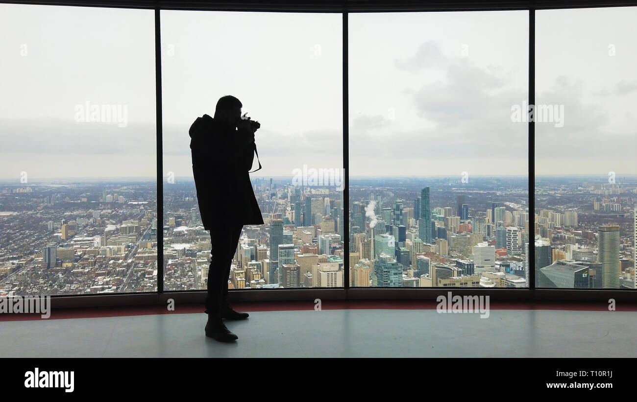 Toronto cn tower interior hi-res stock photography and images - Alamy