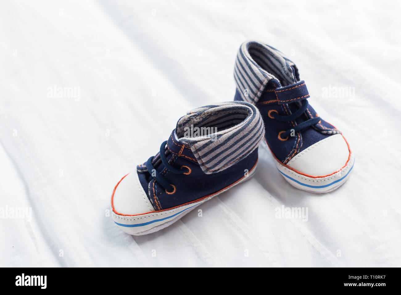 baby booties for little boy Stock Photo - Alamy