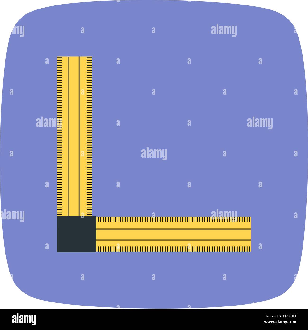 Illustration Angle Ruler Icon Stock Photo - Alamy
