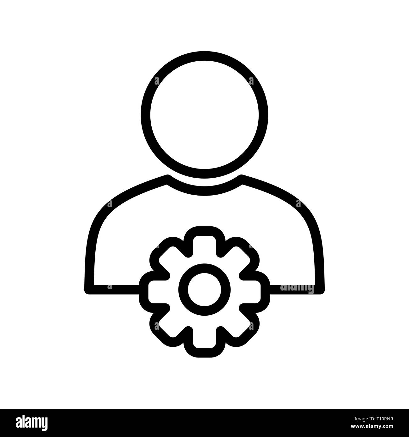 Illustration User Management Icon Stock Photo - Alamy