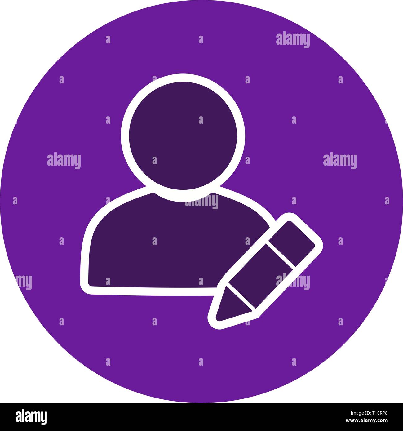 Illustration Edit Profile Icon Stock Photo - Alamy