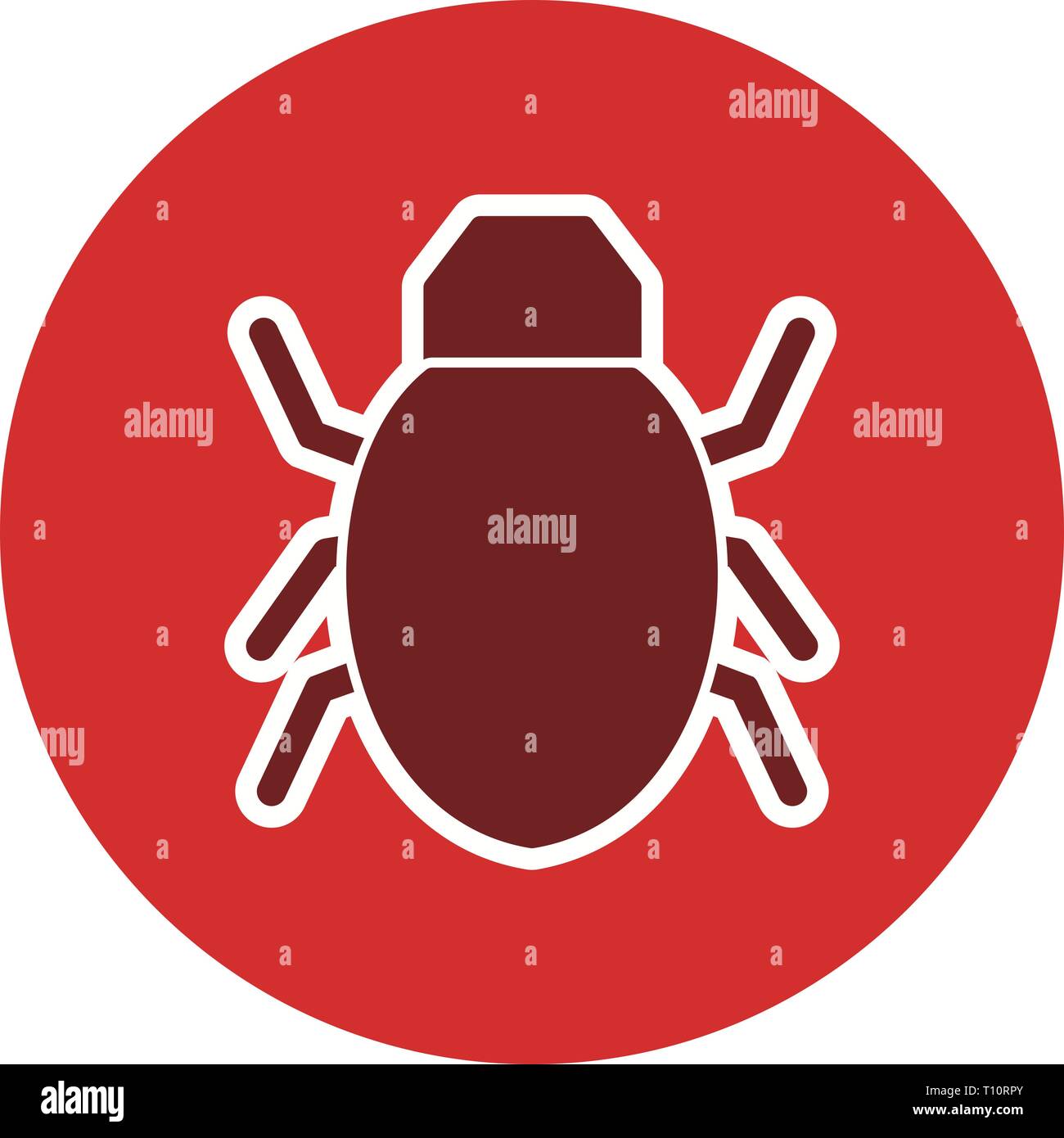 Illustration Bug Icon Stock Photo - Alamy