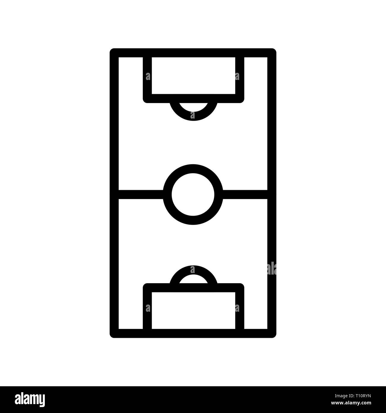 Illustration Football Field Icon Stock Photo - Alamy