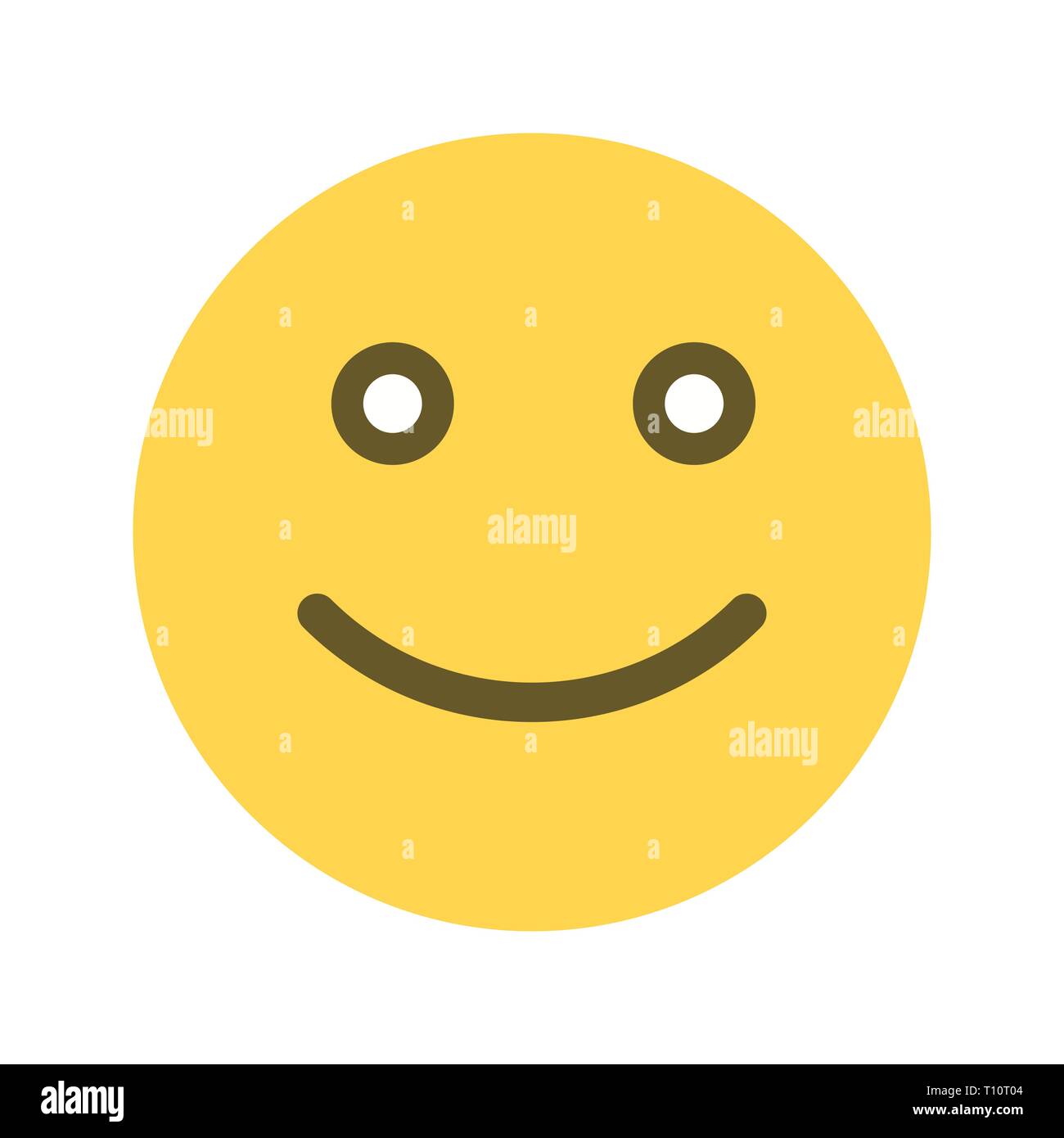Illustration Happy Emoticon Icon Stock Photo - Alamy