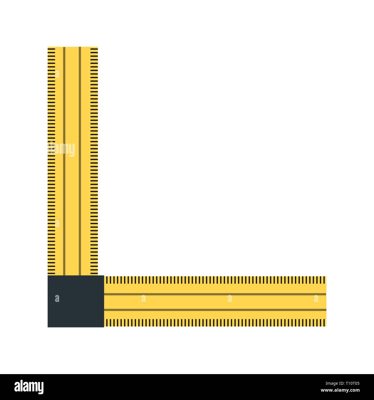 Illustration Angle Ruler Icon Stock Photo - Alamy
