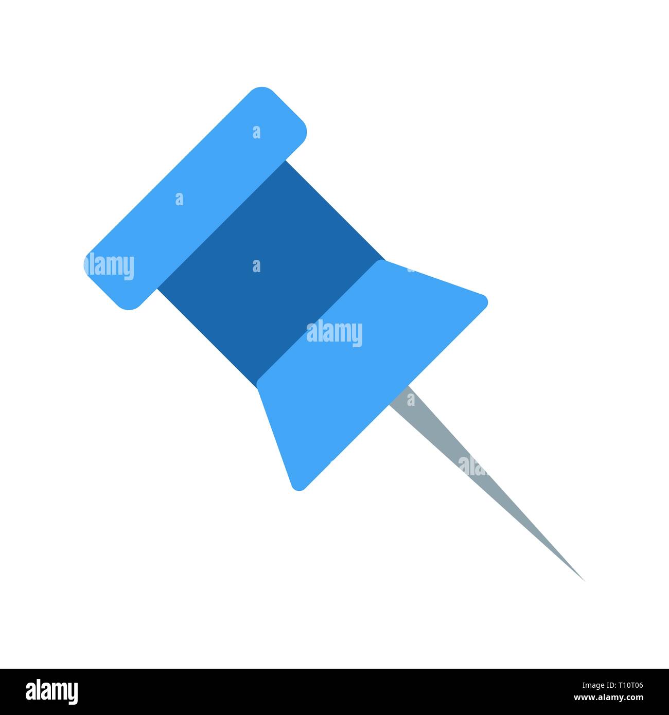 Illustration Notice Pin Icon Stock Photo - Alamy