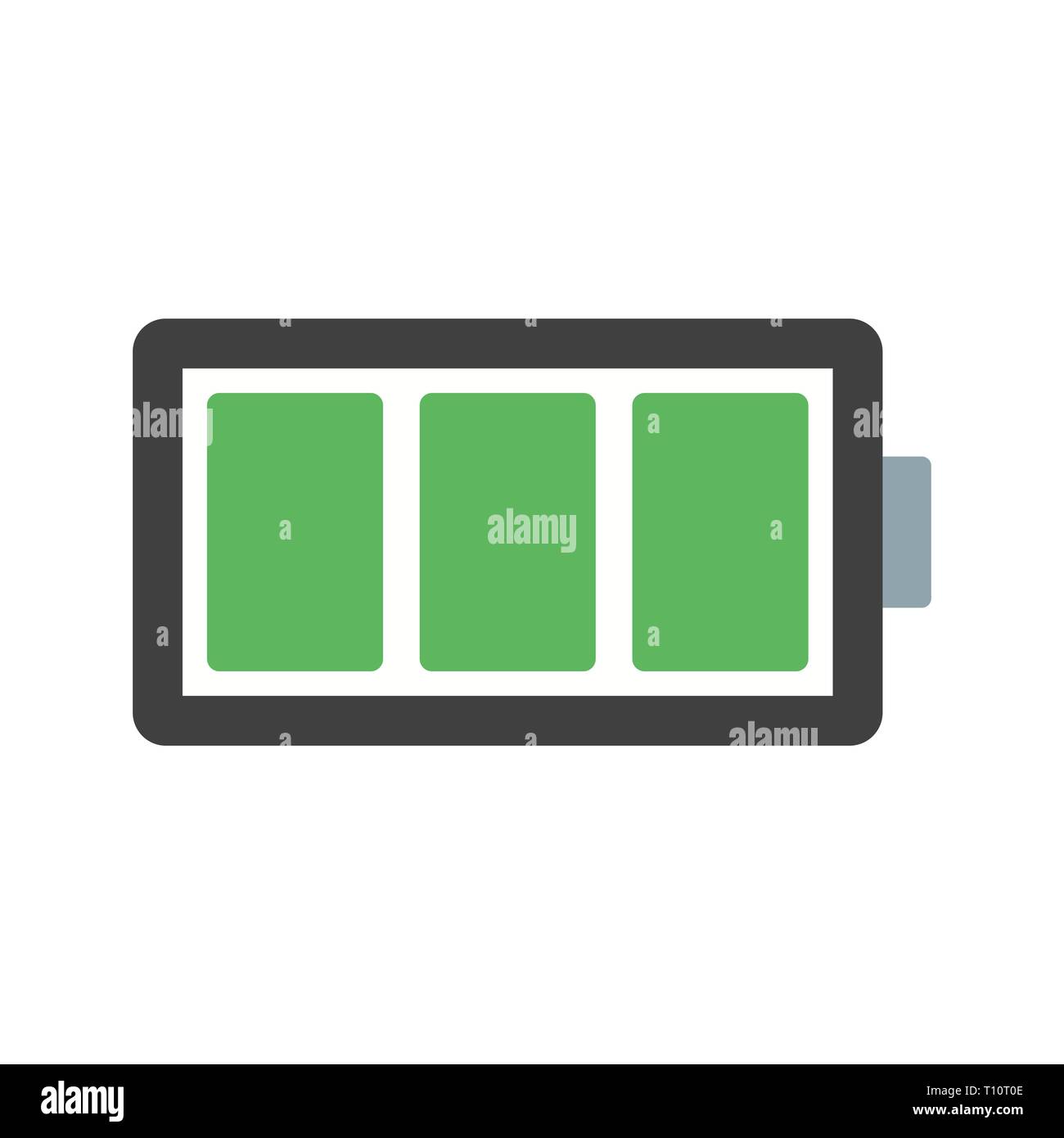 Full battery linear icon hi-res stock photography and images - Alamy