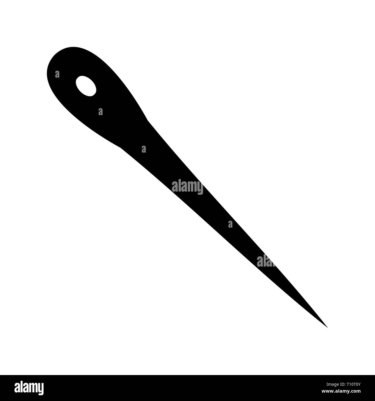 Illustration Needle Icon Stock Photo - Alamy