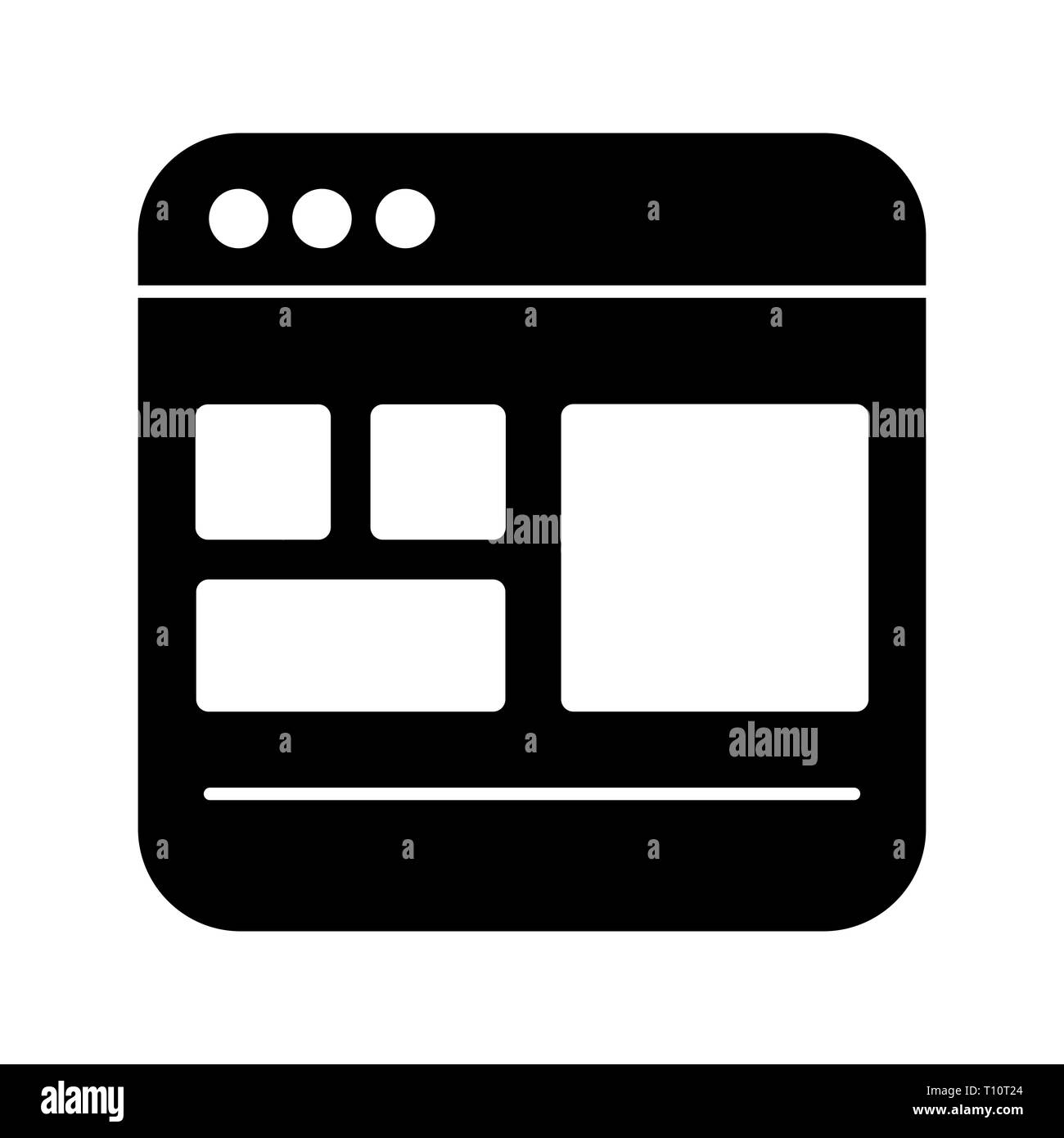 Illustration Template Icon Stock Photo - Alamy