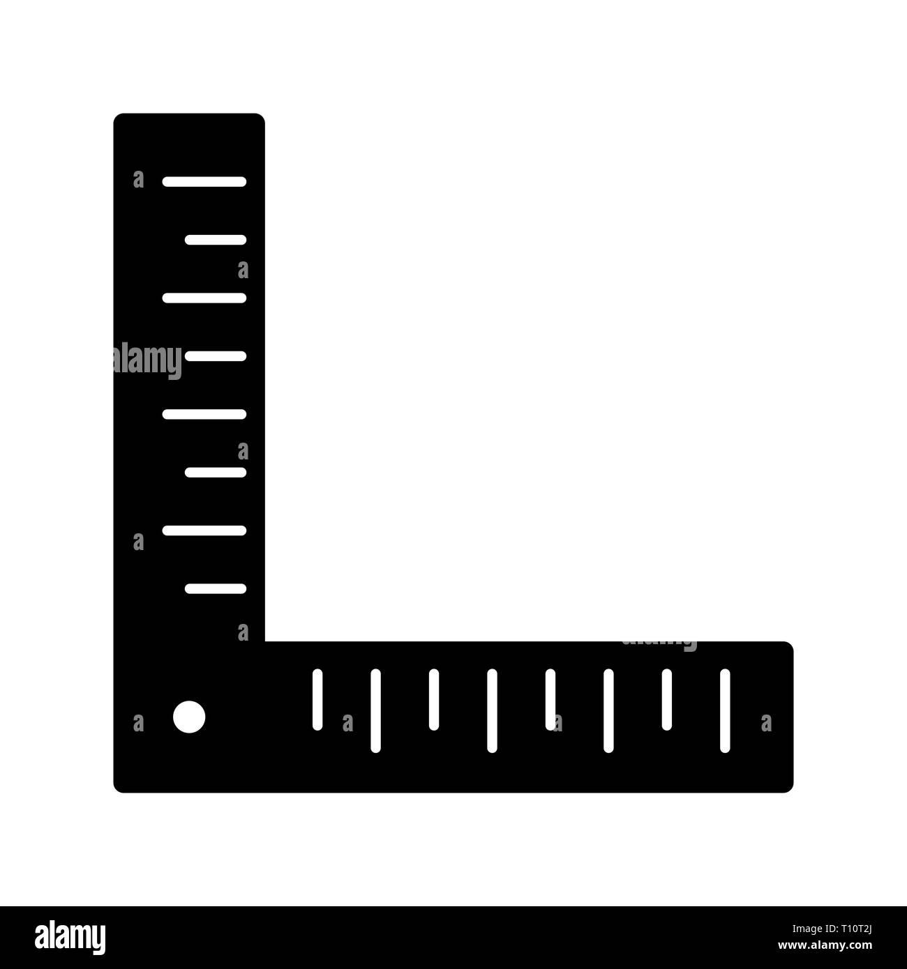 Illustration Angle Ruler Icon Stock Photo - Alamy