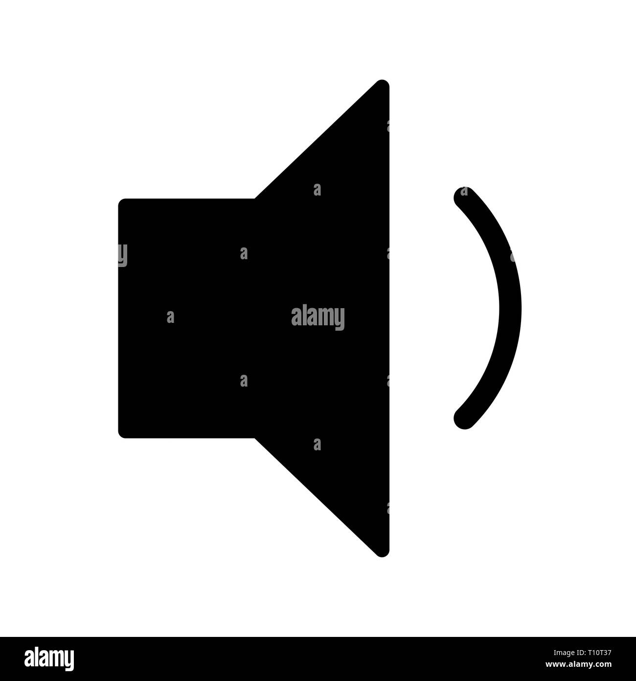 Illustration Low Volume Icon Stock Photo - Alamy