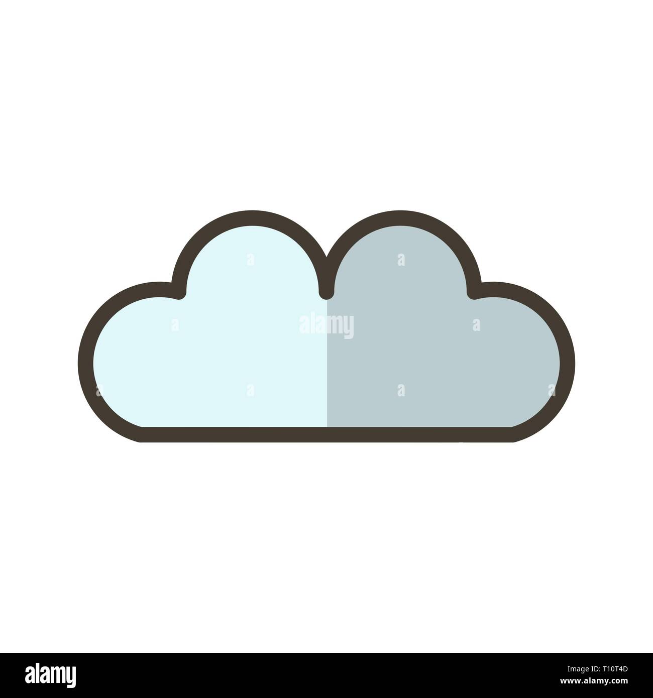 Vector Cloud Icon Stock Photo - Alamy