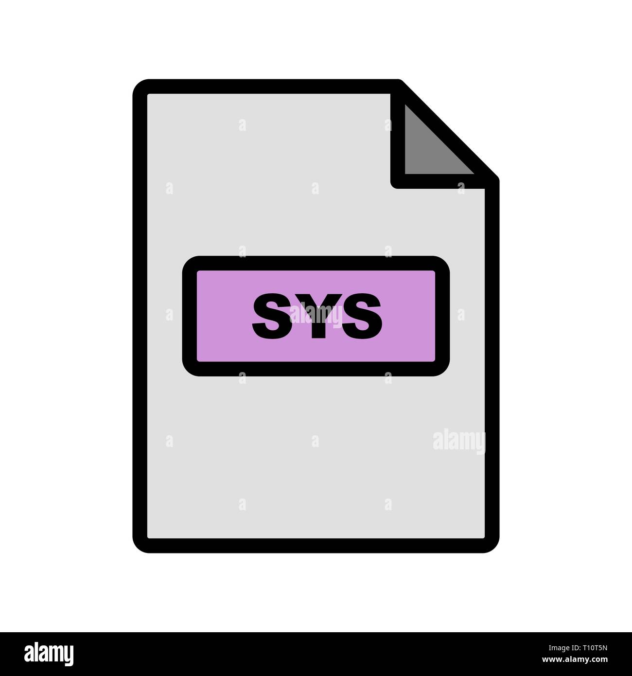 Illustration SYS Icon Stock Photo - Alamy