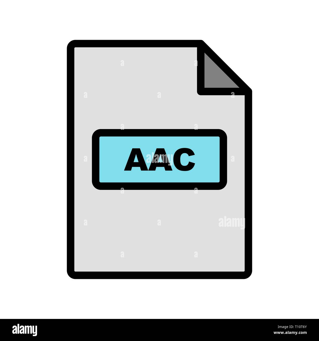 Illustration AAC Icon Stock Photo - Alamy