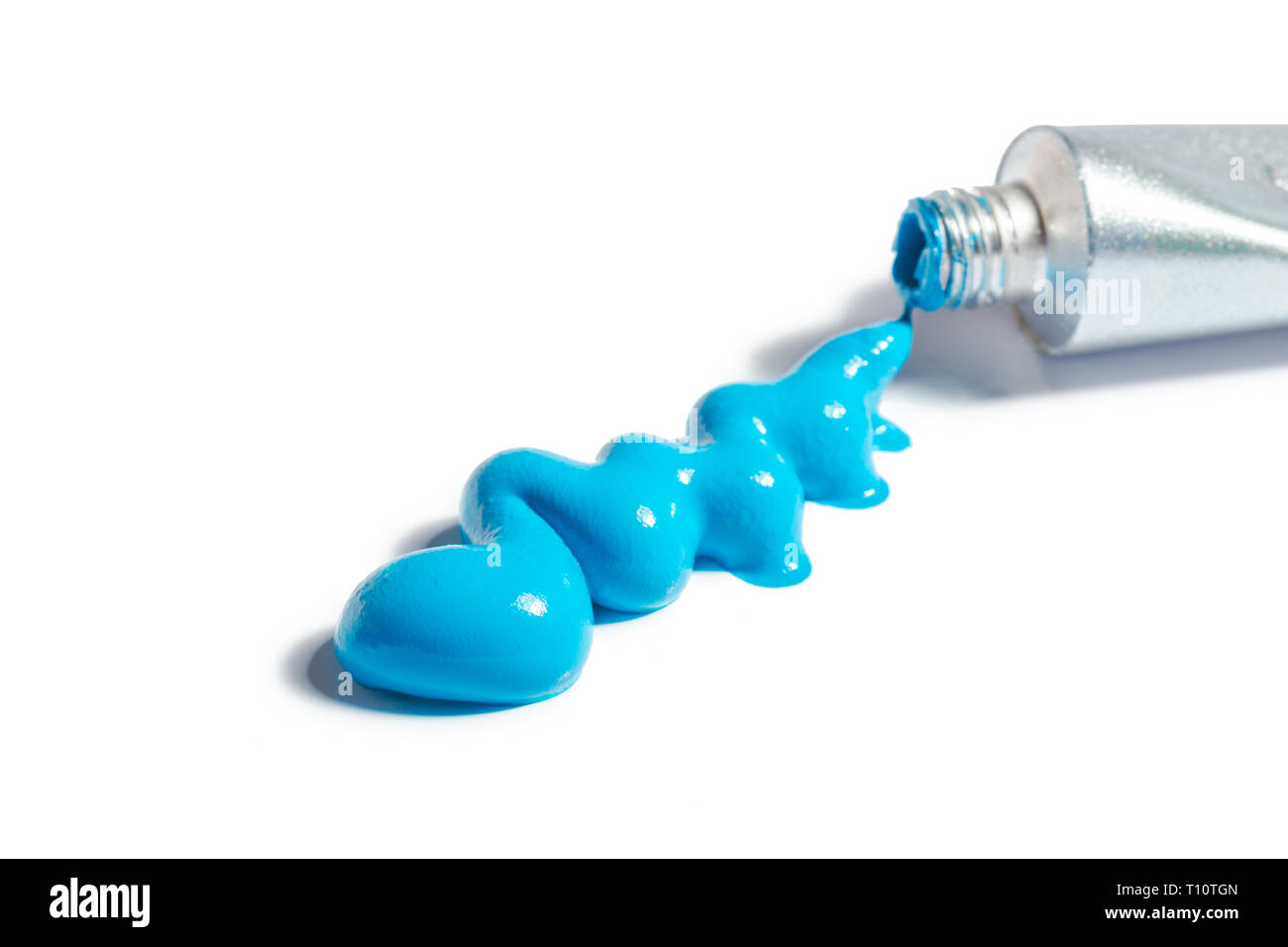 paint in tubes isolated on white Stock Photo - Alamy