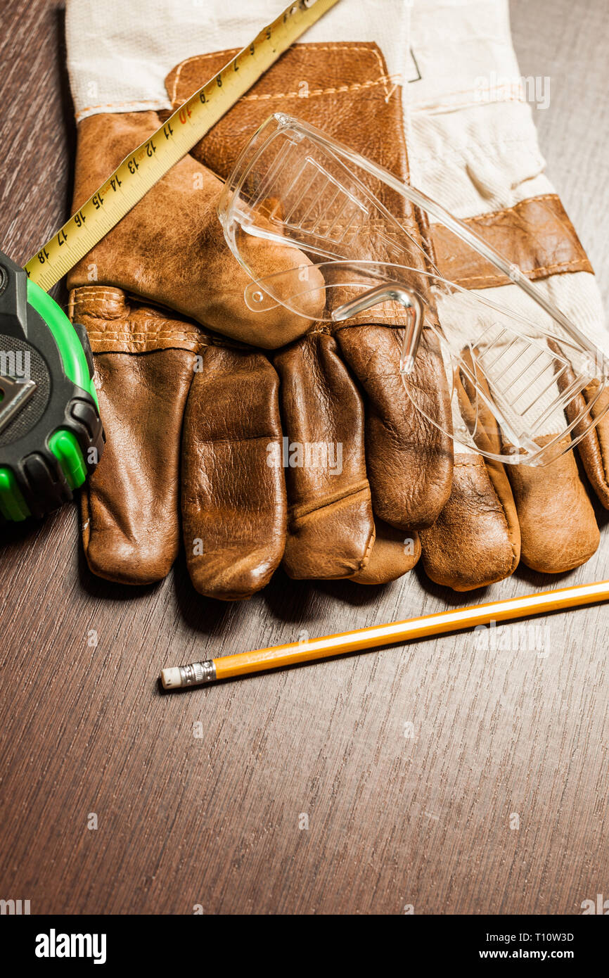 Set of architect tools Stock Photo - Alamy