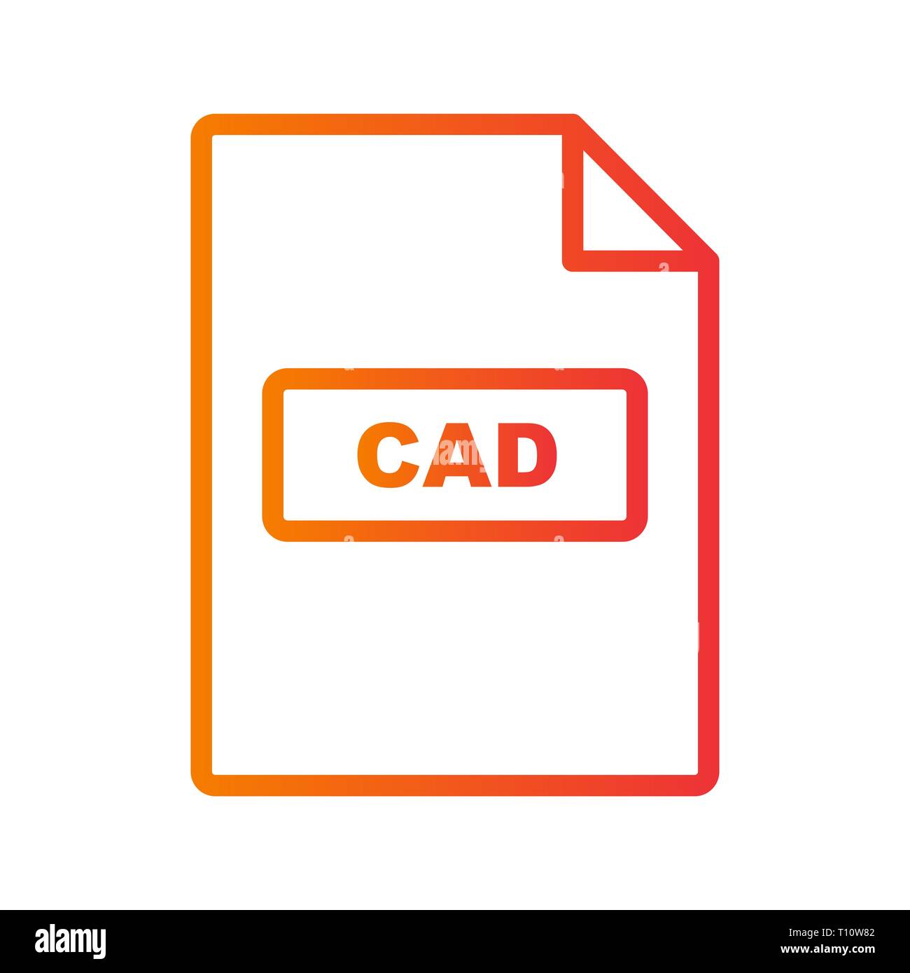 Illustration CAD Icon Stock Photo - Alamy