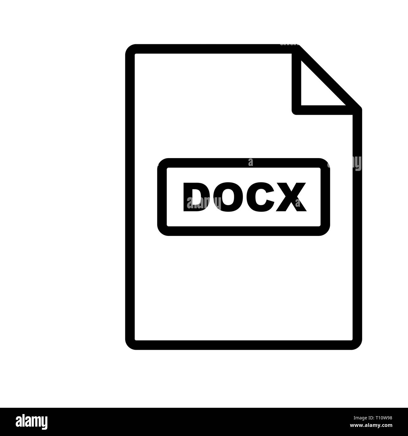 Docx file type Black and White Stock Photos & Images - Alamy