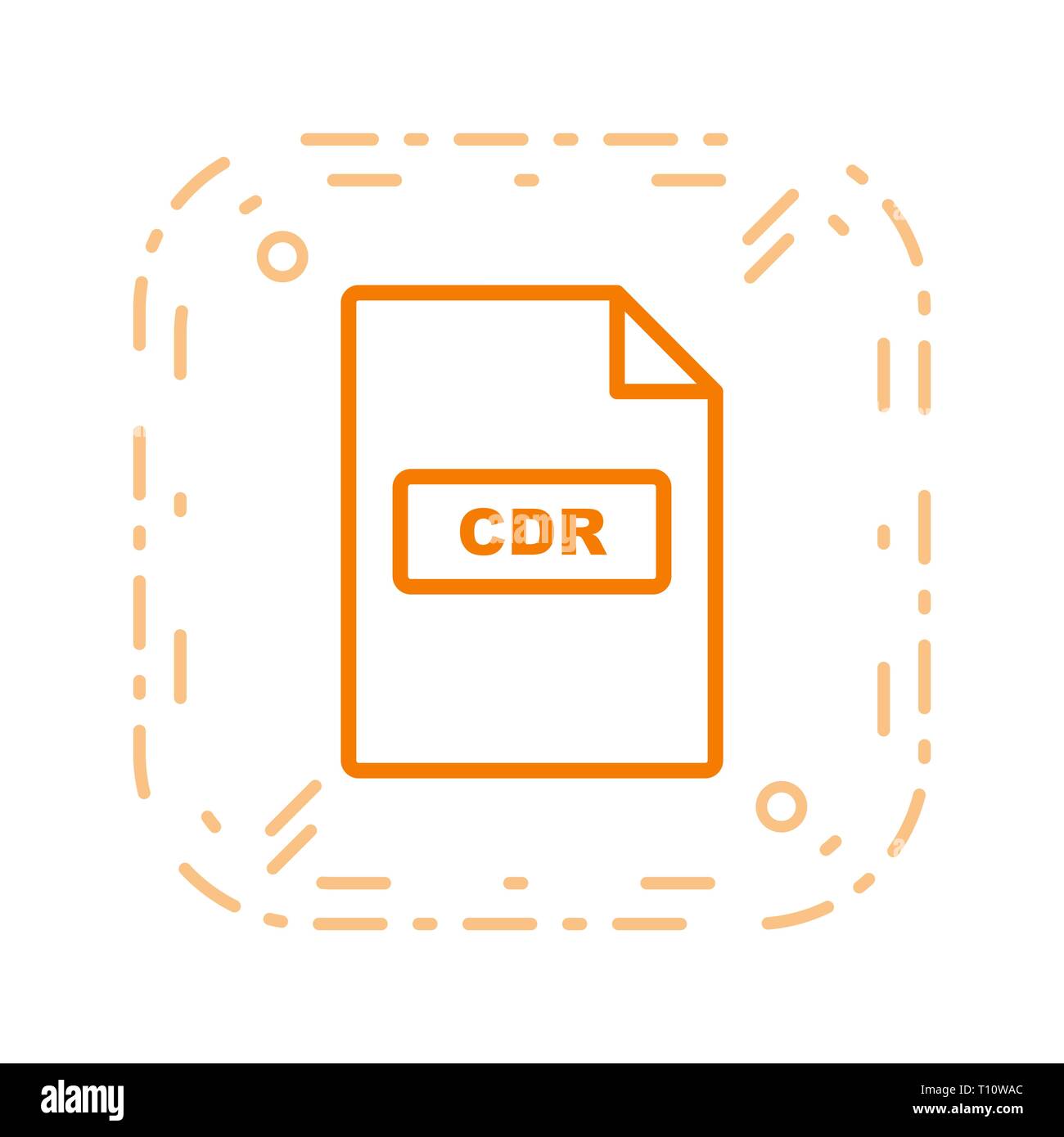 Illustration CDR Icon Stock Photo - Alamy
