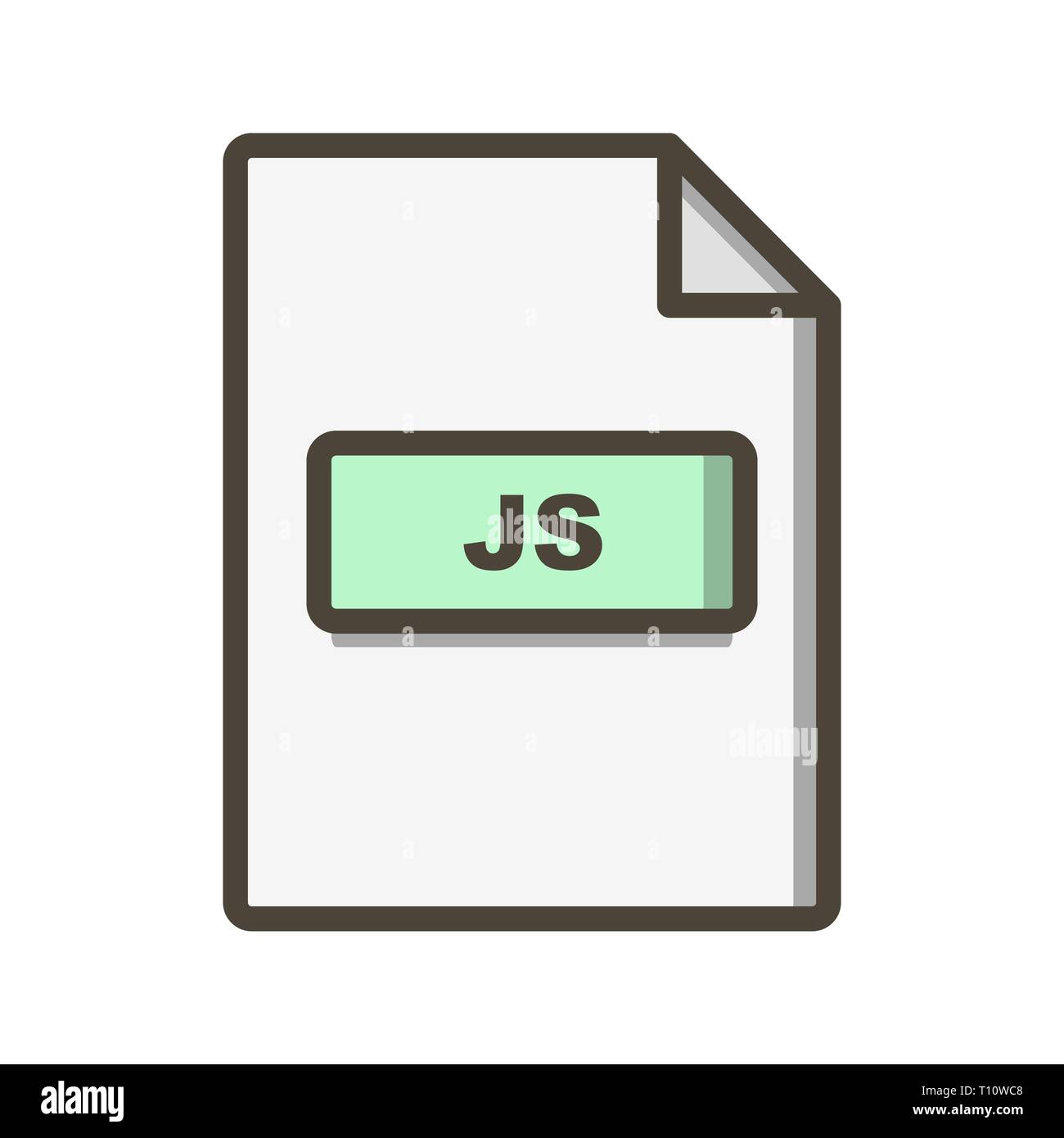 Illustration JS Icon Stock Photo - Alamy