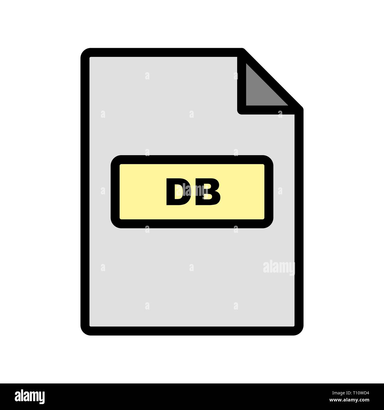 Illustration DB Icon Stock Photo - Alamy