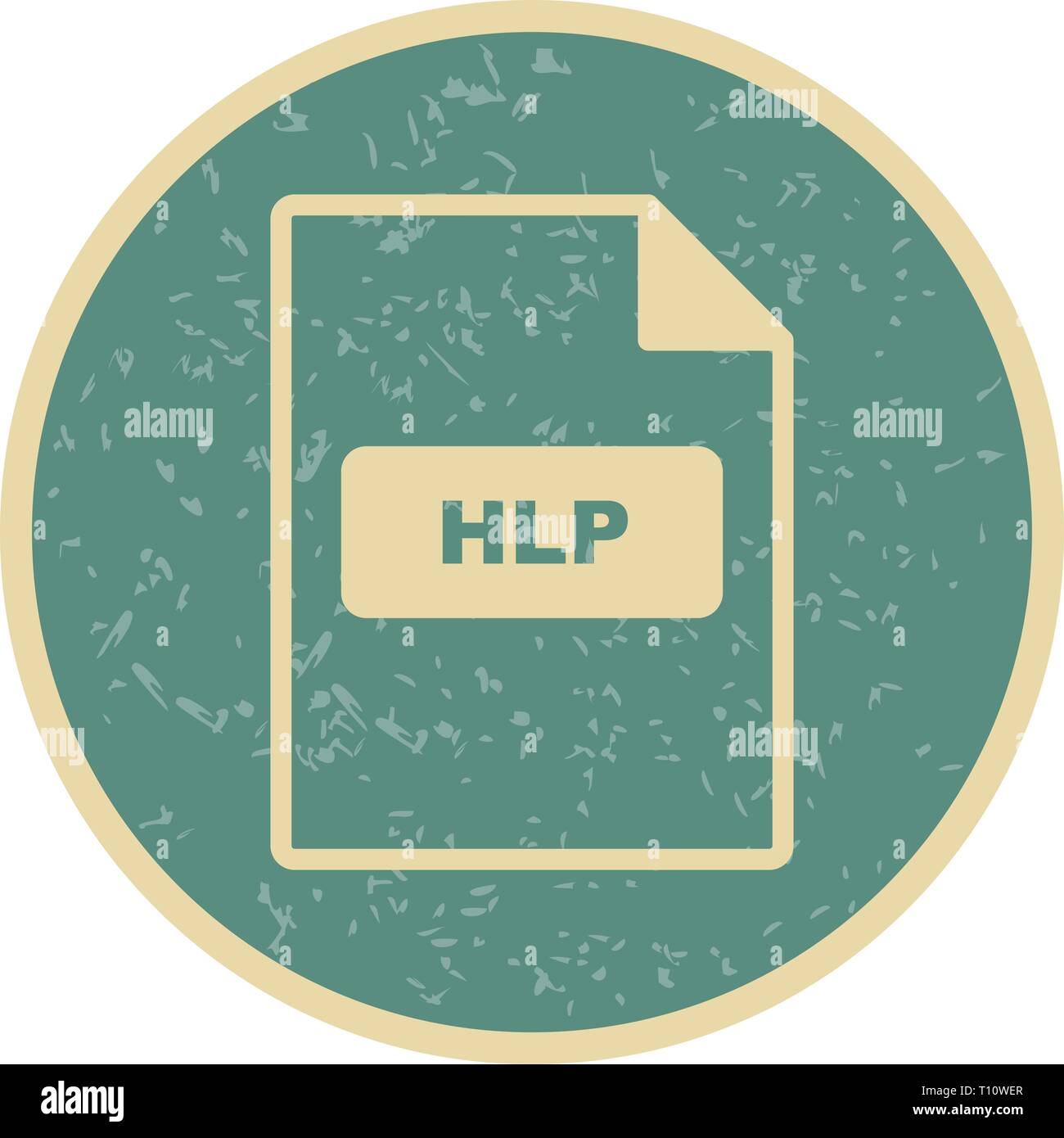 Illustration HLP Icon Stock Photo - Alamy