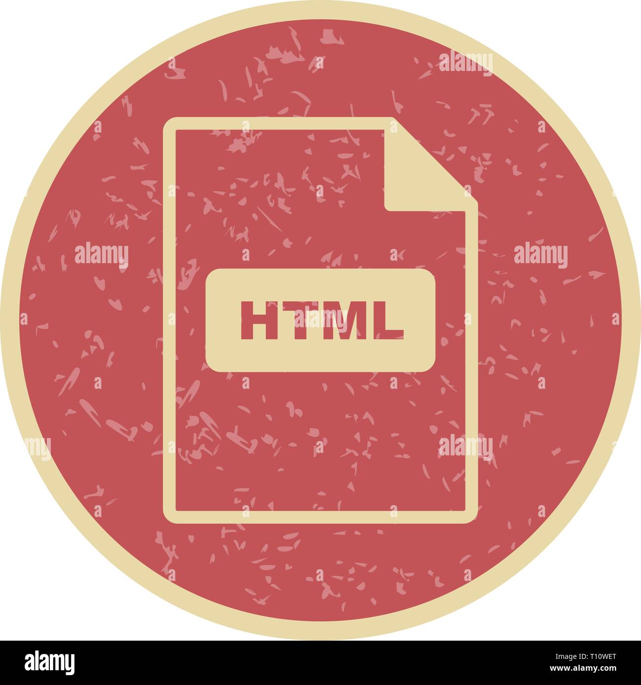 Illustration HTML Icon Stock Photo - Alamy