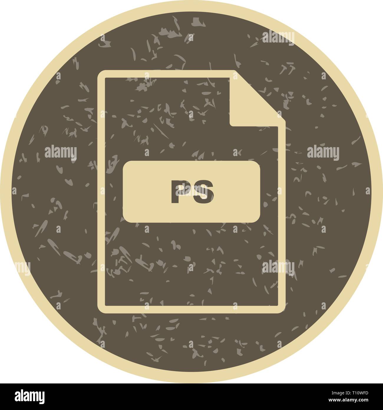 Illustration PS Icon Stock Photo - Alamy