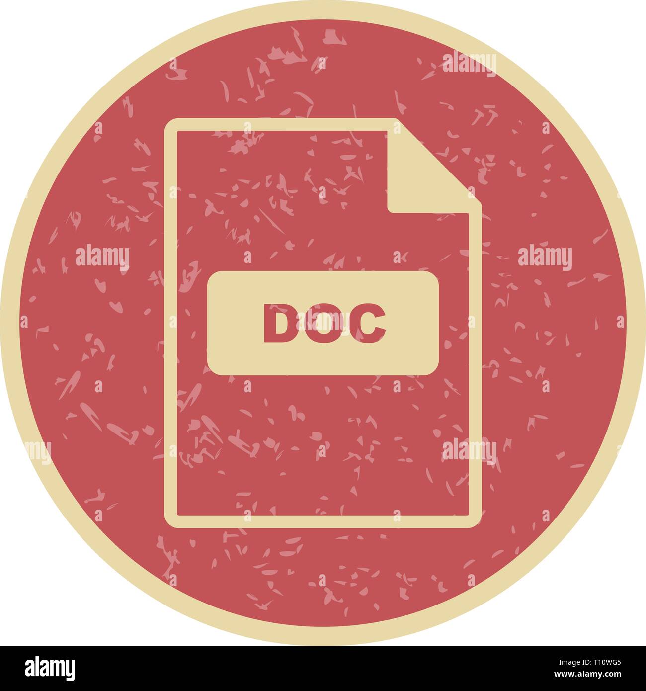 Doc file type icon hi-res stock photography and images - Alamy