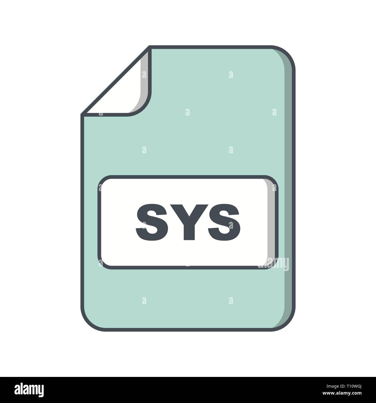 Illustration SYS Icon Stock Photo - Alamy