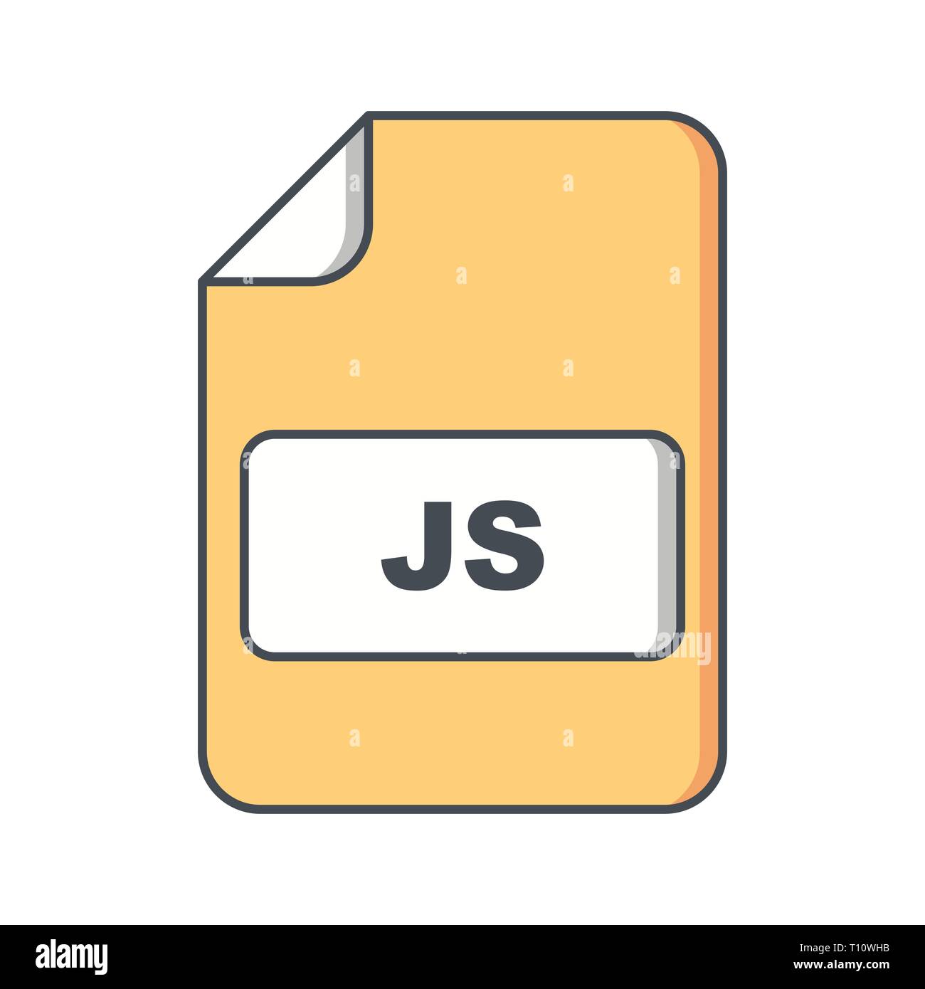 Illustration JS Icon Stock Photo - Alamy