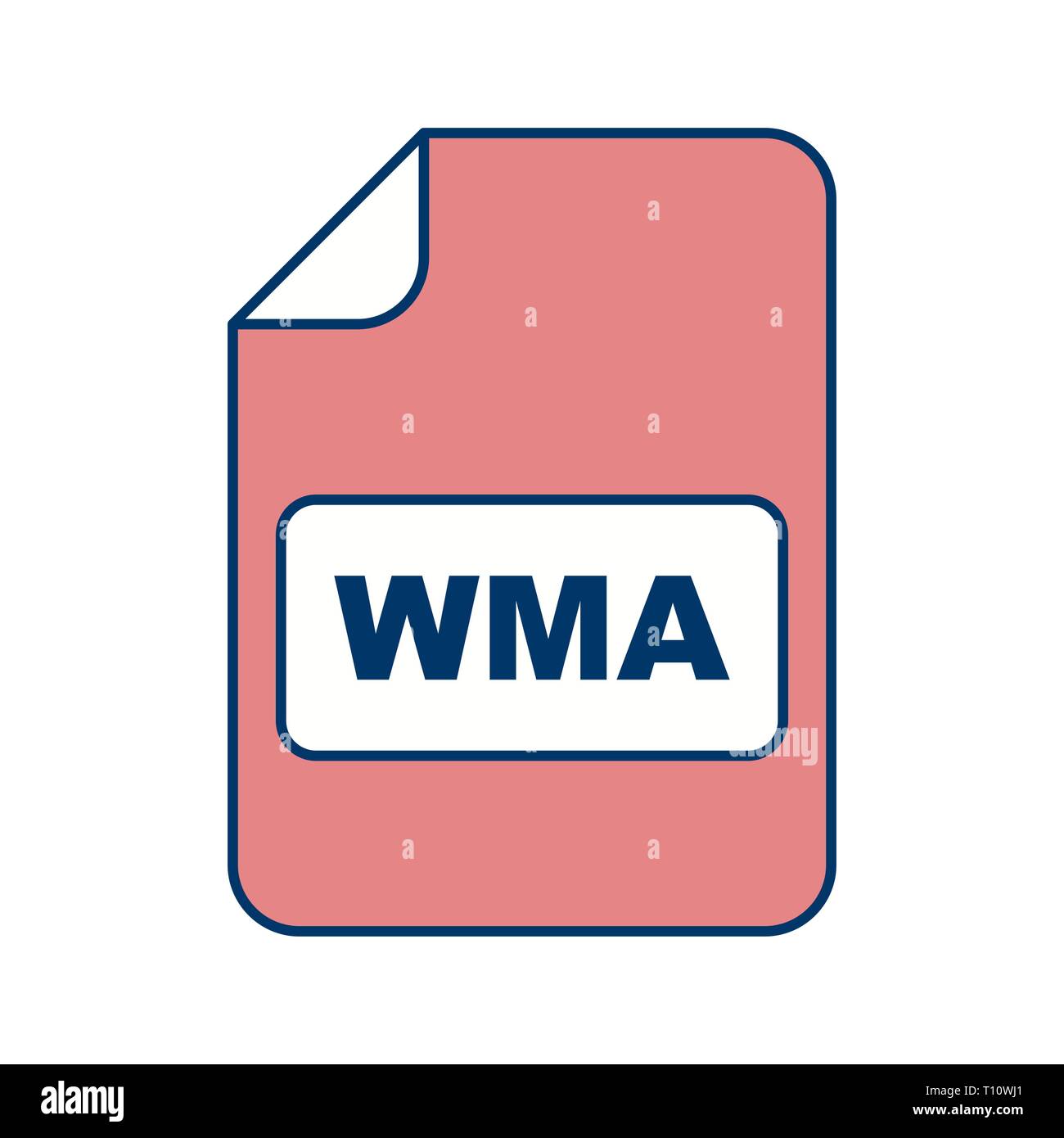 Illustration WMA Icon Stock Photo - Alamy