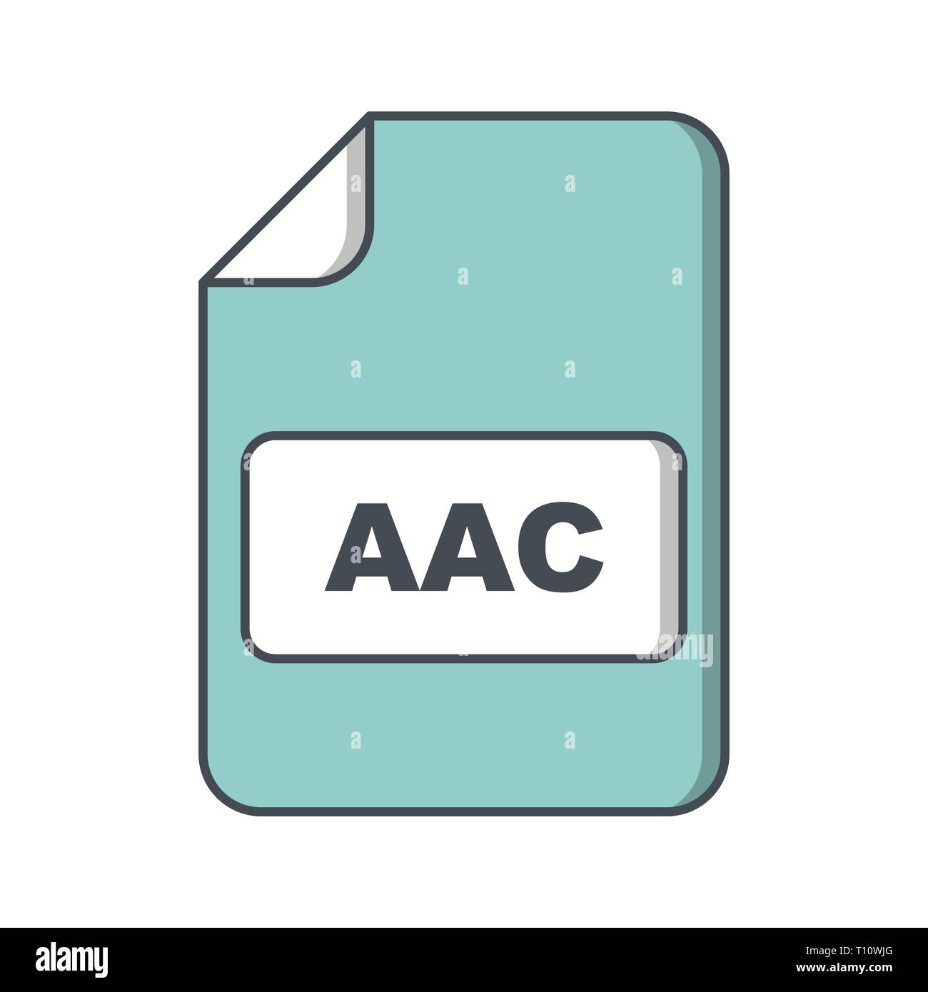 Illustration AAC Icon Stock Photo - Alamy