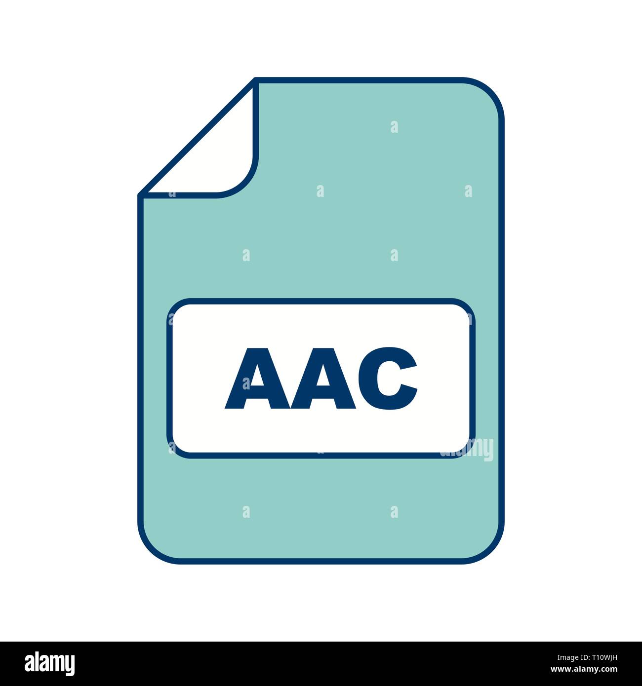 Illustration AAC Icon Stock Photo - Alamy
