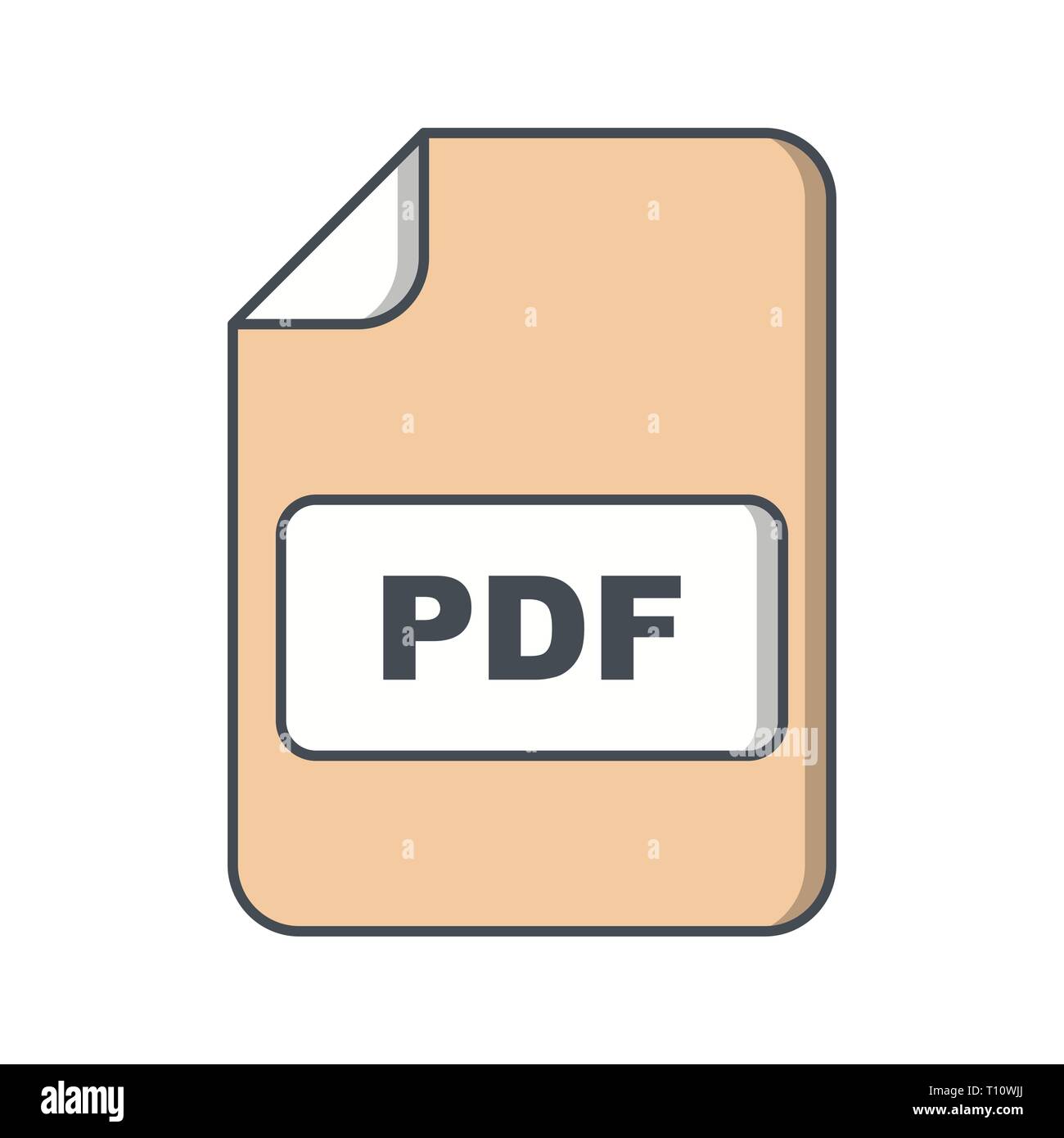 Illustration pdf icon hi-res stock photography and images - Alamy
