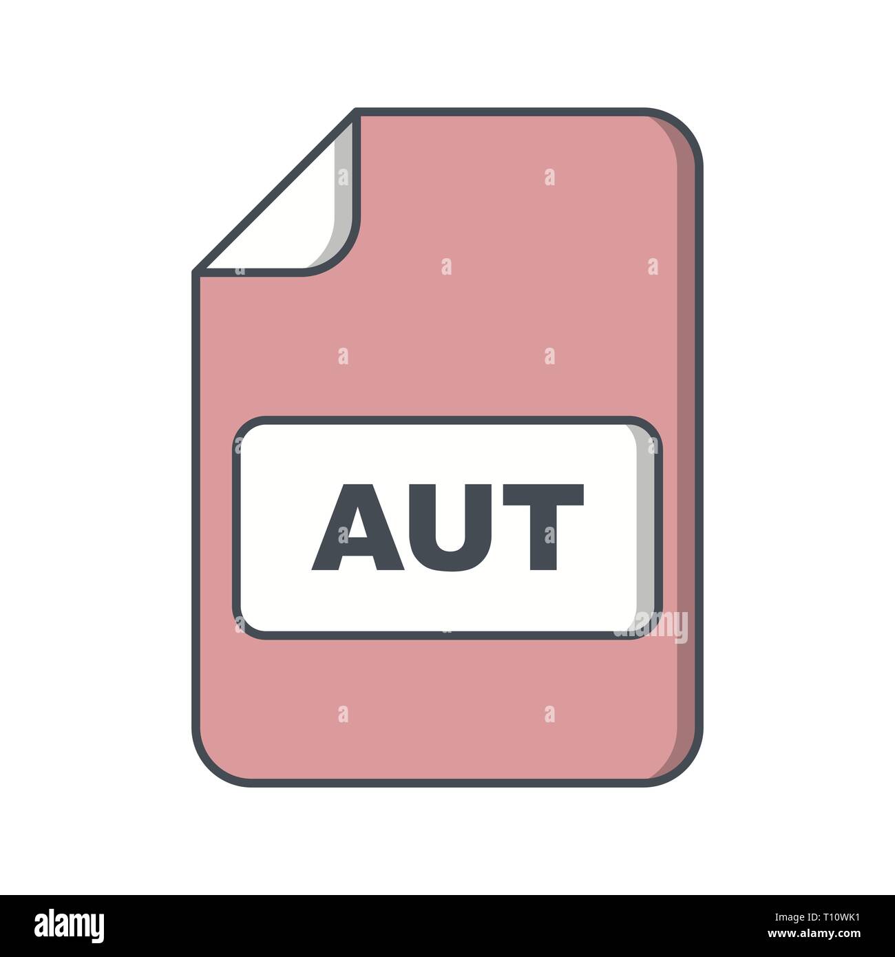 Illustration AUT Icon Stock Photo - Alamy