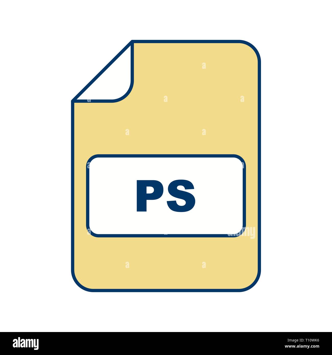 Illustration PS Icon Stock Photo - Alamy