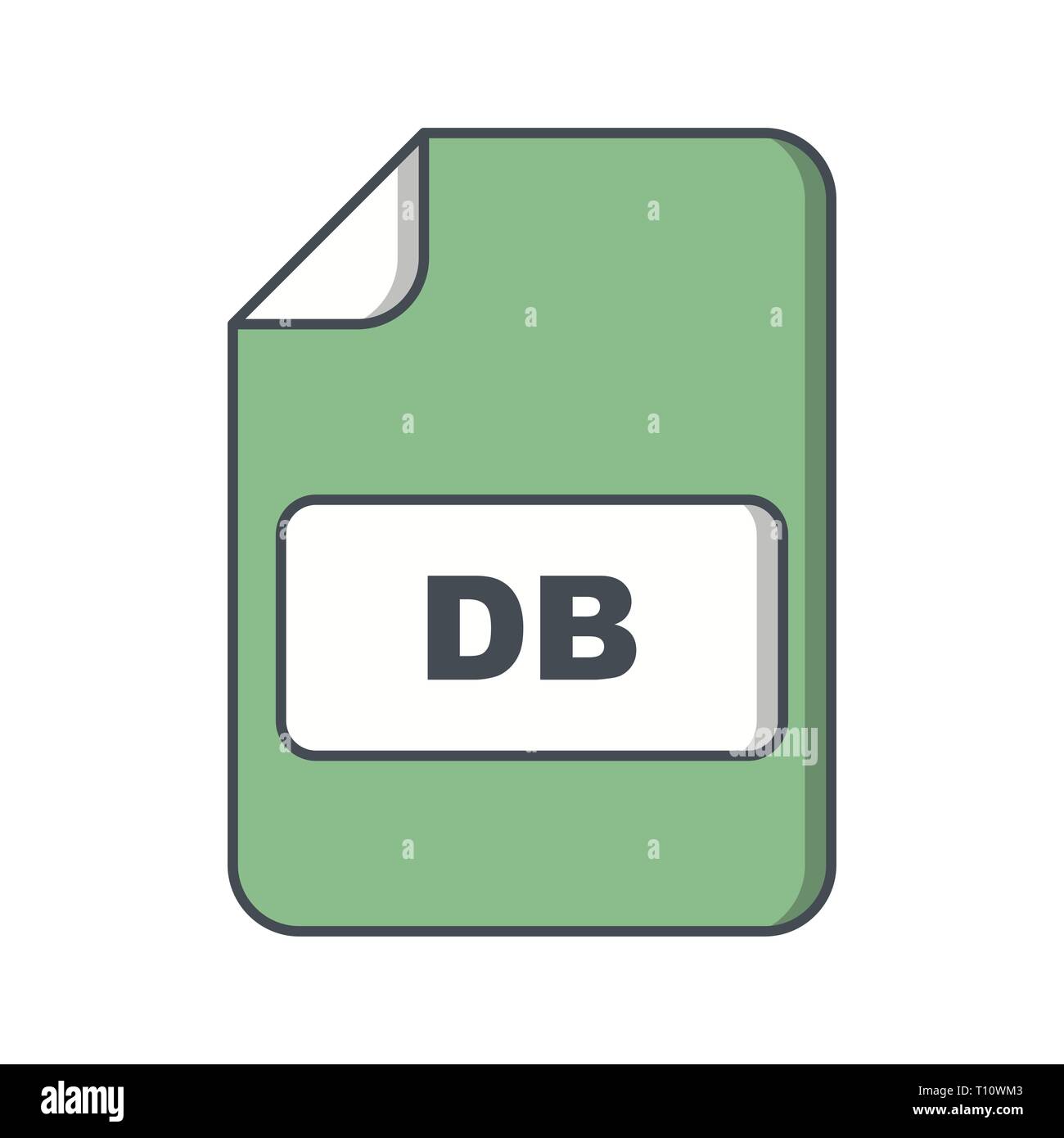 Illustration DB Icon Stock Photo - Alamy