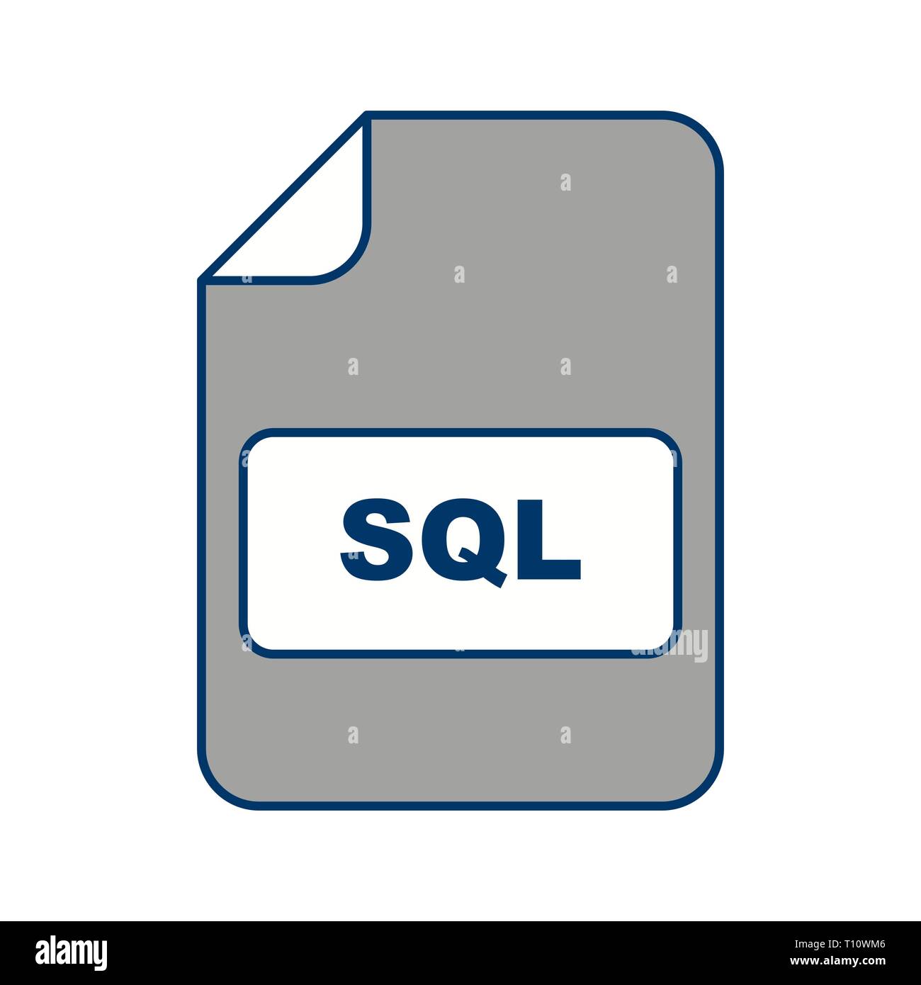 Illustration SQL Icon Stock Photo - Alamy