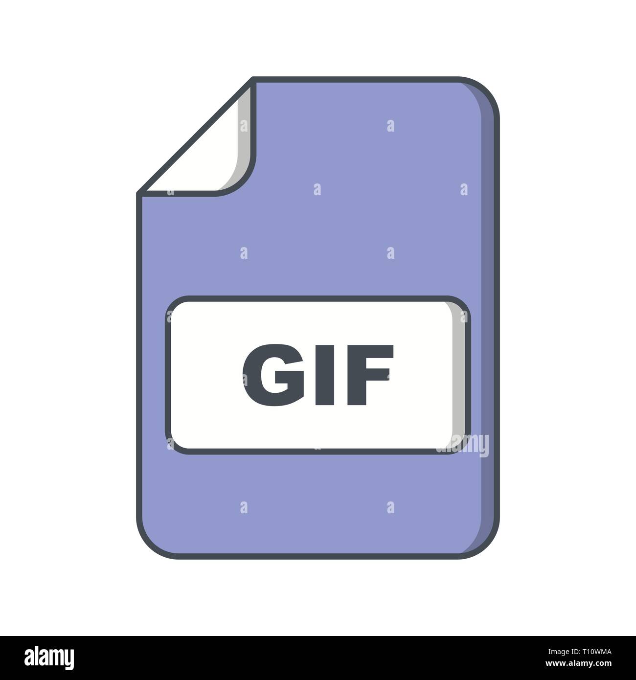 Illustration GIF Icon Stock Photo - Alamy
