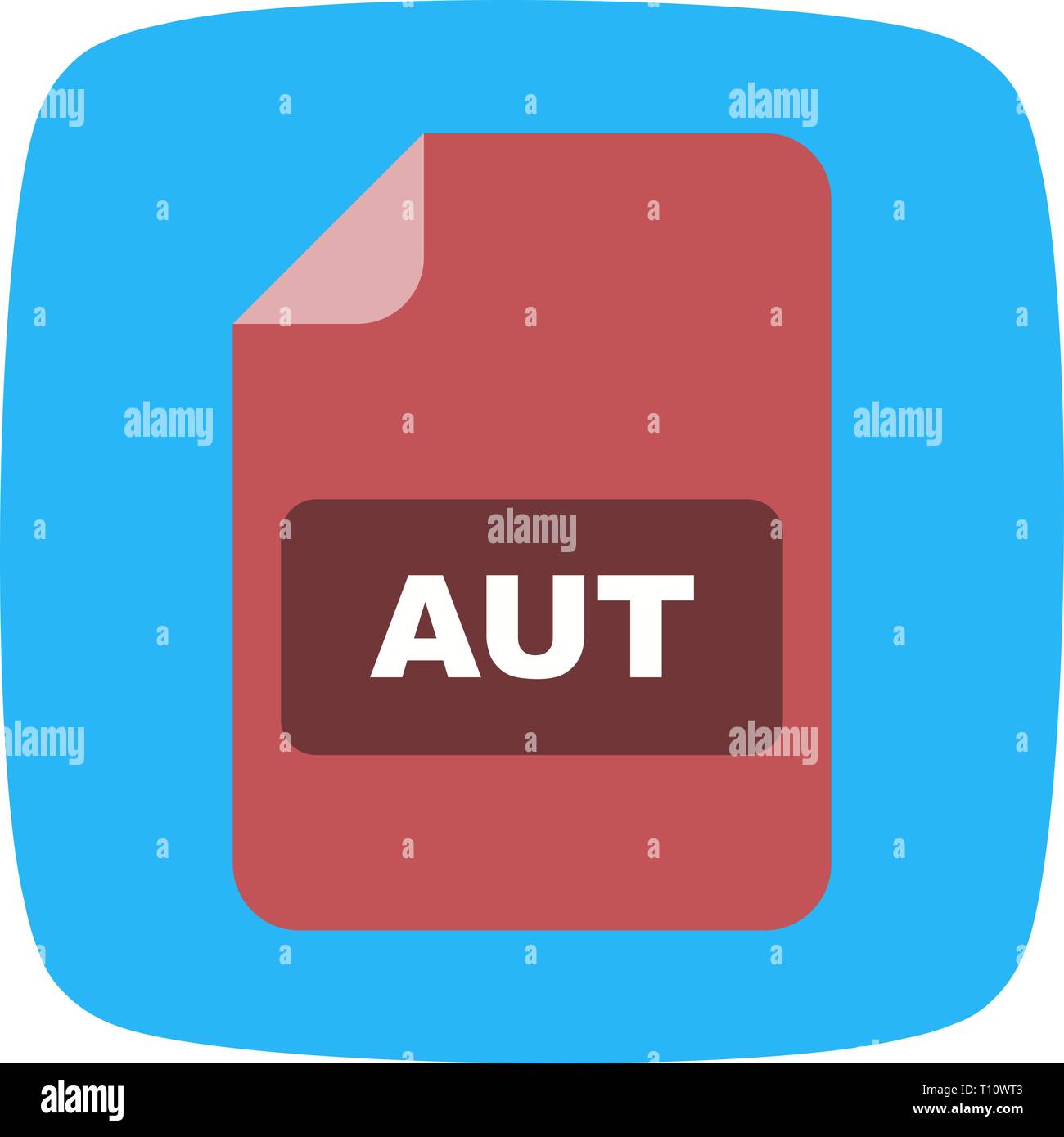 Illustration AUT Icon Stock Photo - Alamy