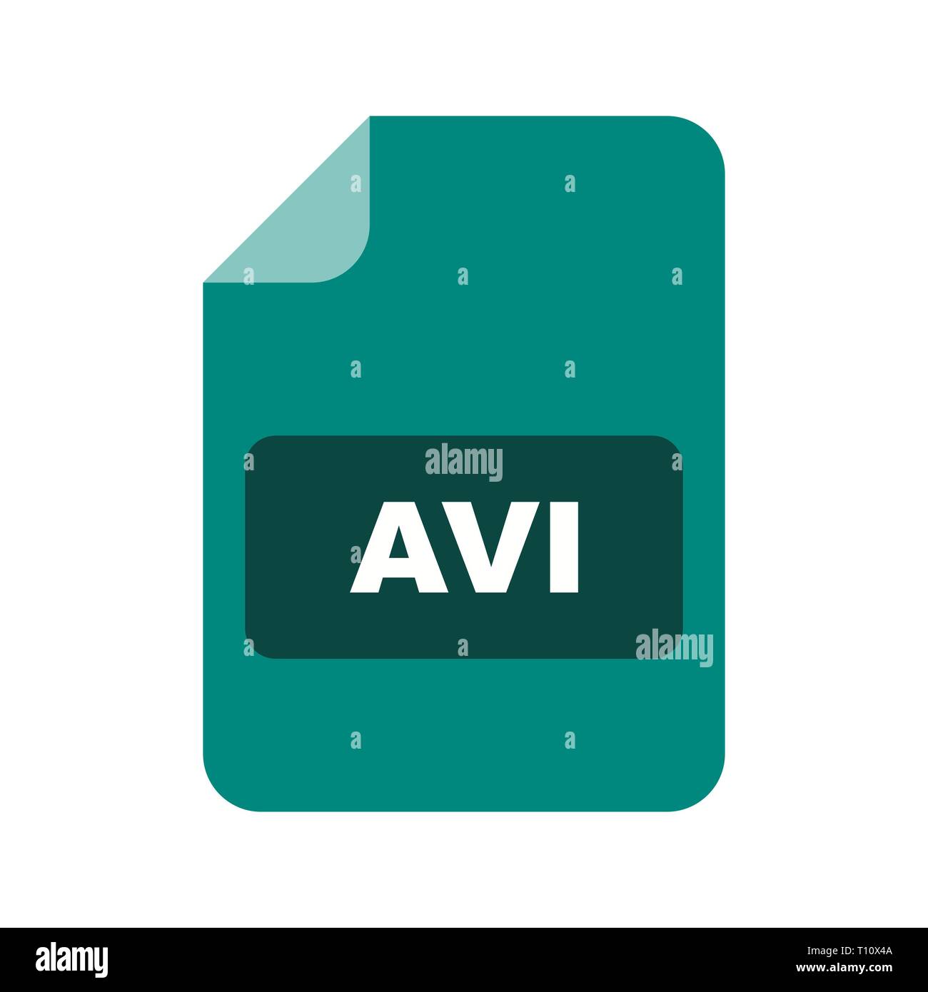 Illustration AVI Icon Stock Photo - Alamy