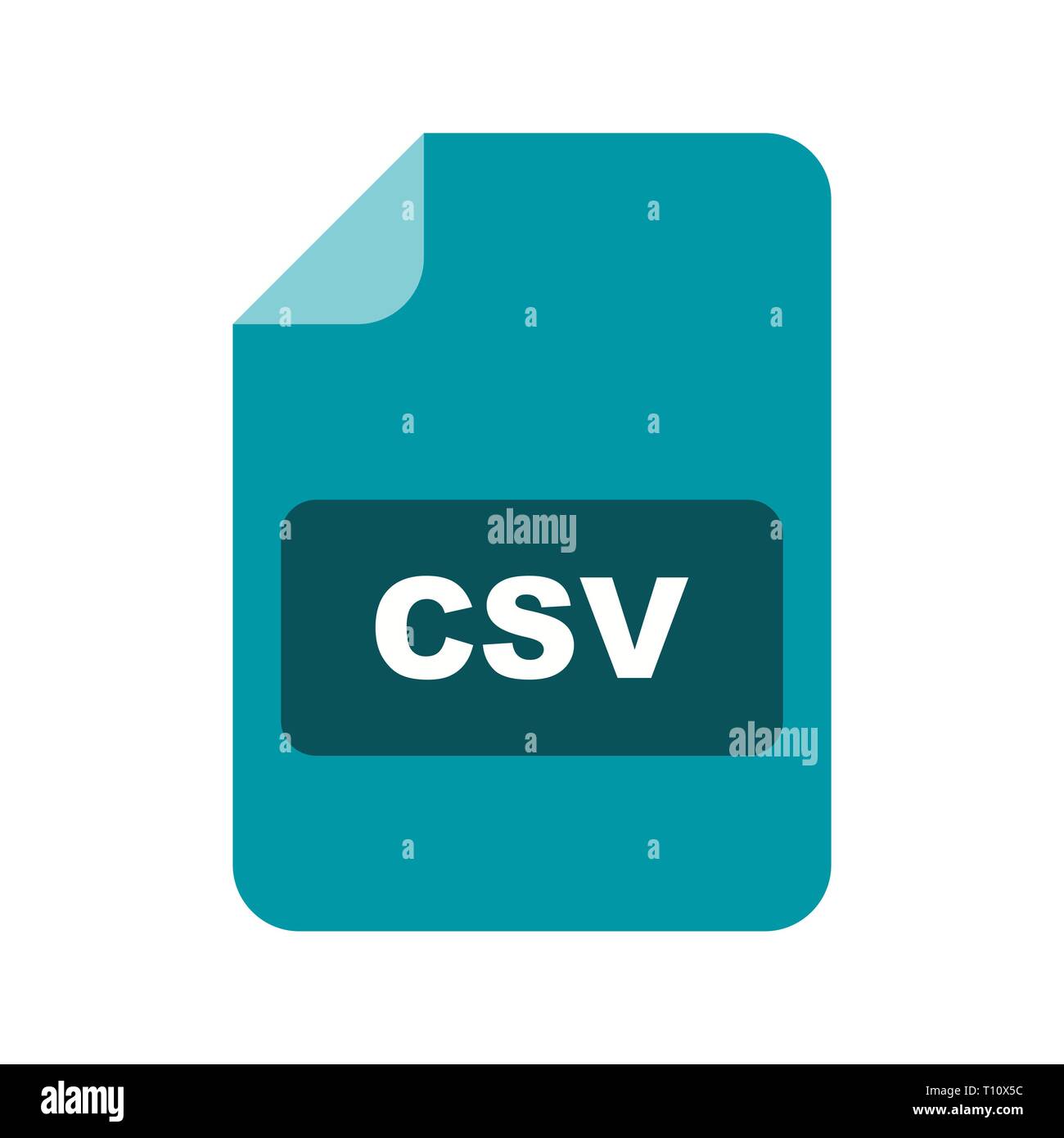 Illustration CSV Icon Stock Photo - Alamy